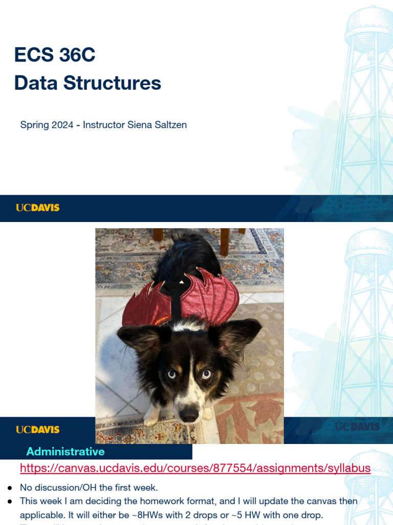 Ecs 36C Data Structures: Spring 2024 - Instructor Siena Saltzen | PDF | Time Complexity ...