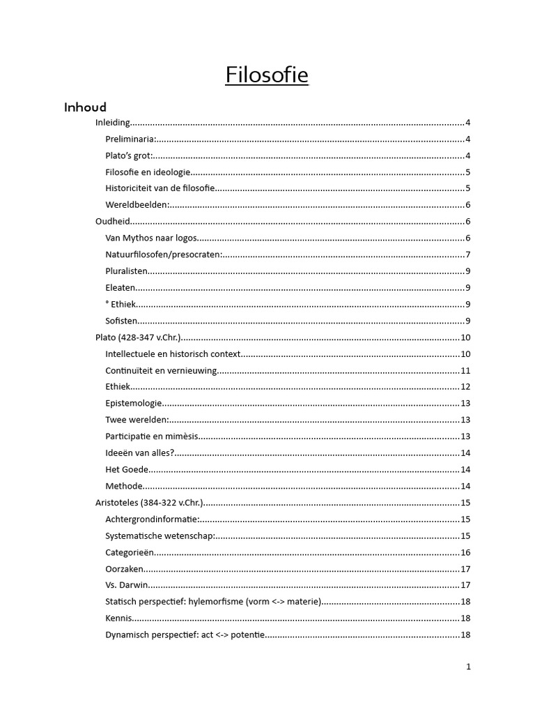 Filosofie Samenvatting | PDF