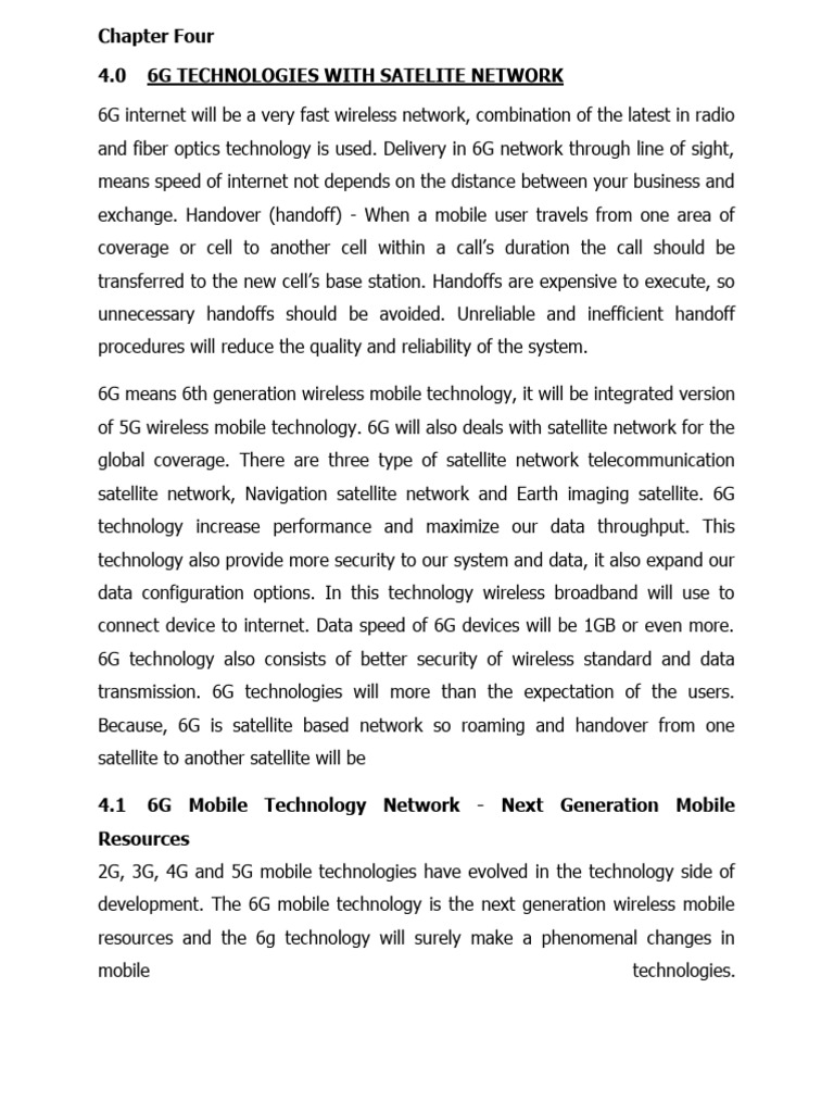 6G Mobile Technology Network | PDF | Computer Network | Cellular Network