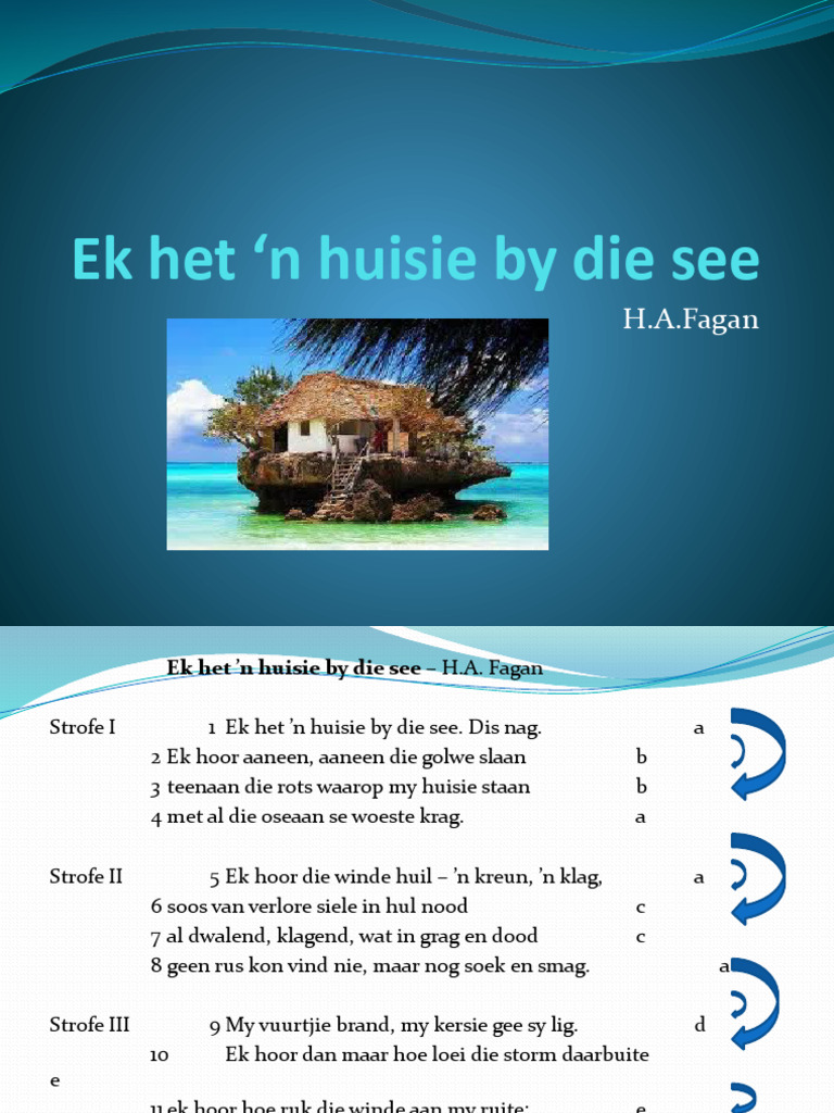 Ek Het - N Huisie by Die See HA Fagan | PDF