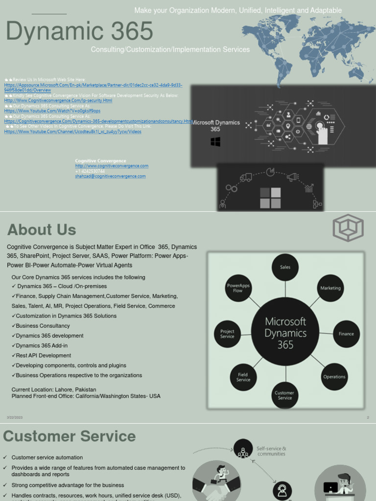 Cognitive Convergence - Dynamic 365 Consulting Service - Rev2 | PDF | World Wide Web | Internet ...