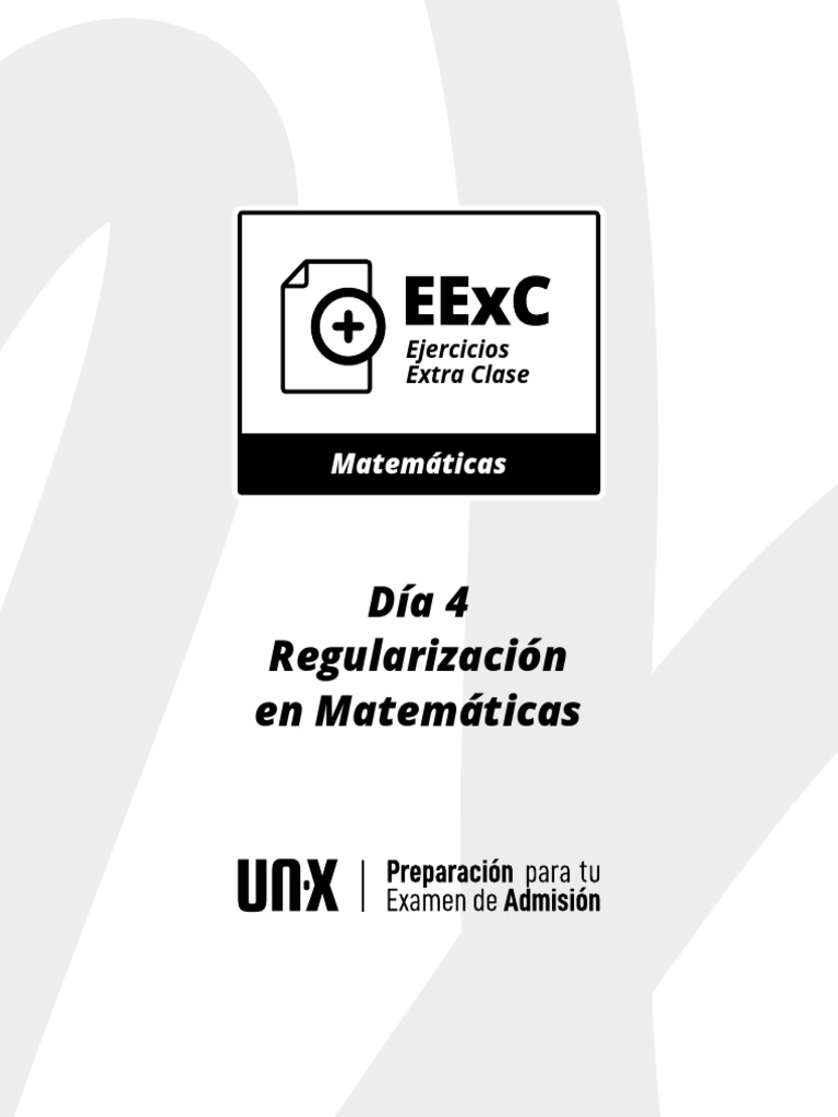 Dia 4 Regularizacion Matematicas Pdf Matemáticas Matemáticas