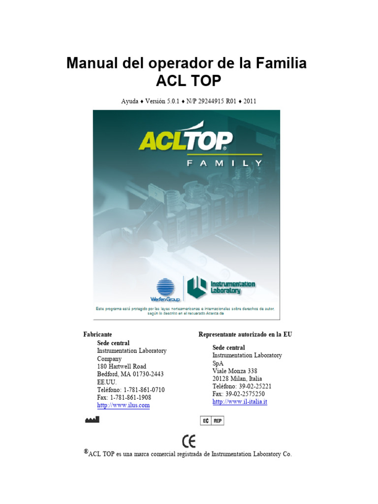 ACL TOP SERIES MANUAL | Descargar gratis PDF | Diseño | Ciencias de la Computación