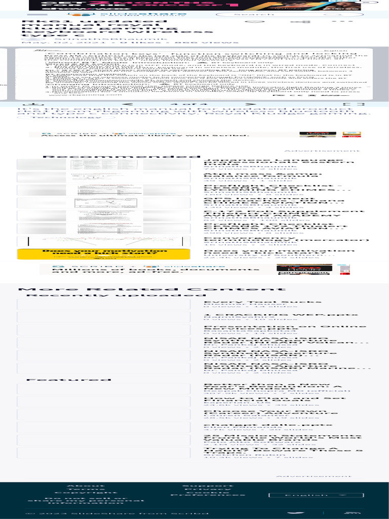 Rk61 Updated Manual Royal Kludge Gaming Keyboard Wireless Type C | PDF