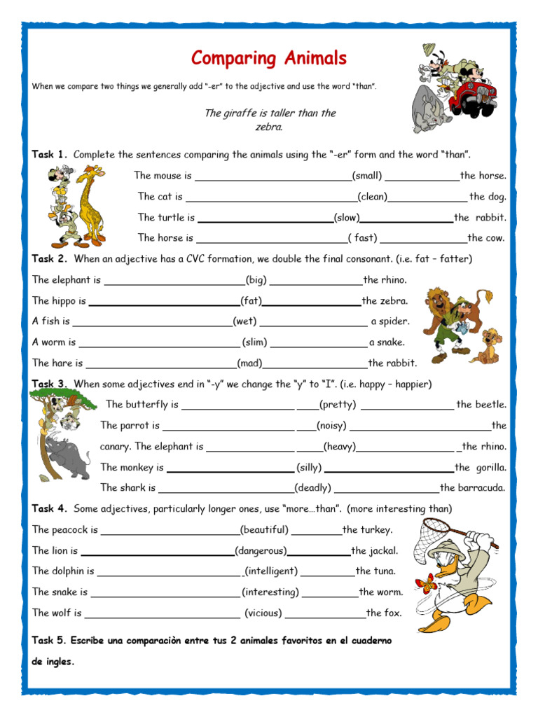 comparing animals | PDF | Zoology