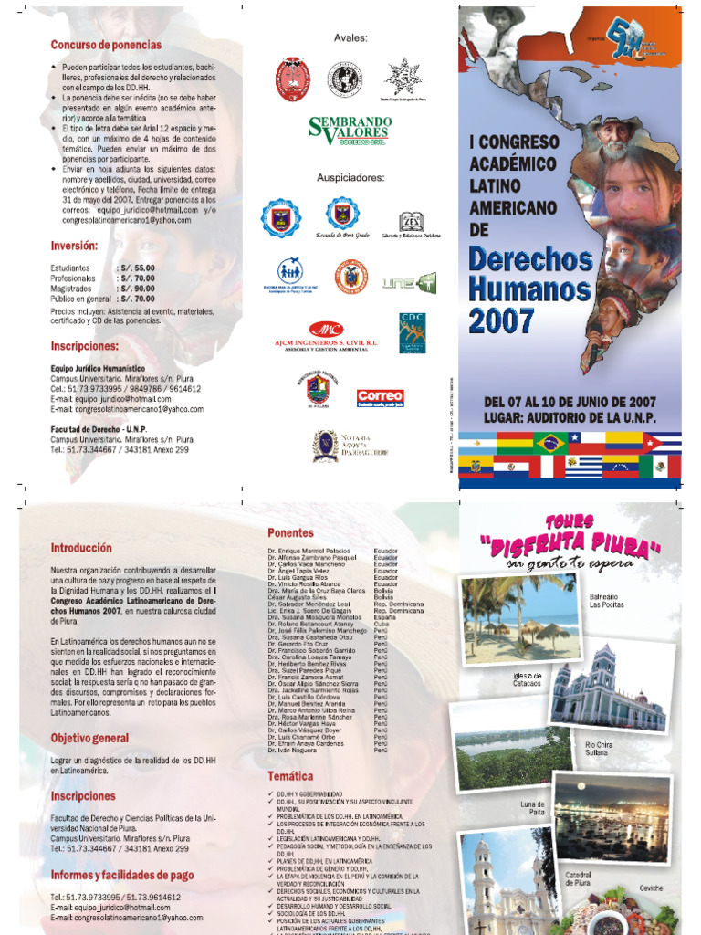 Triptico - Derechos Humanos | PDF