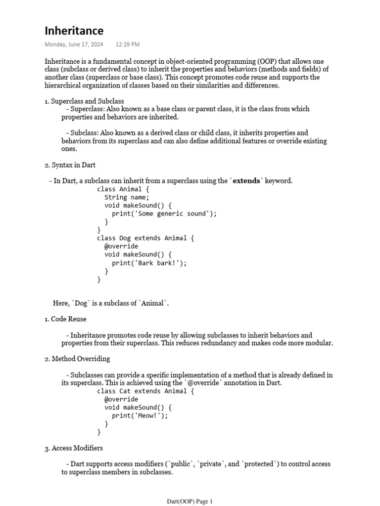 Inheritance | PDF | Inheritance (Object Oriented Programming) | Class ... Inheritance | PDF | Inheritance (Object Oriented Programming) | Class ...