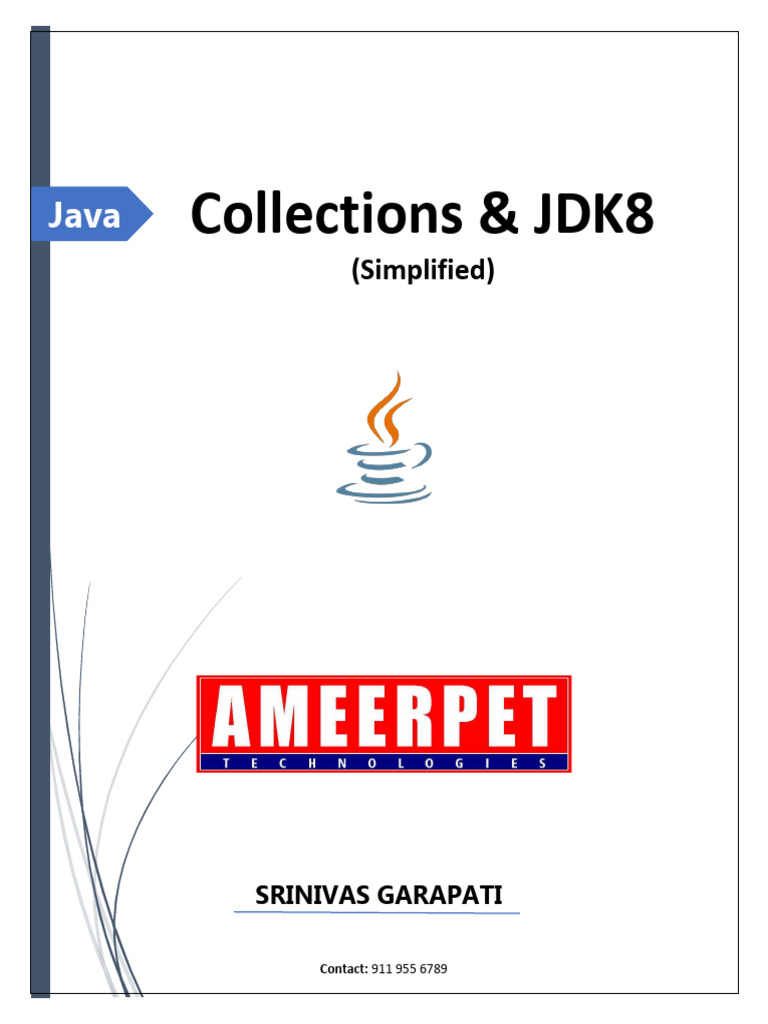 Java Collections And Jdk8 Features Complete Notes Pdf Data Type Integer Computer Science