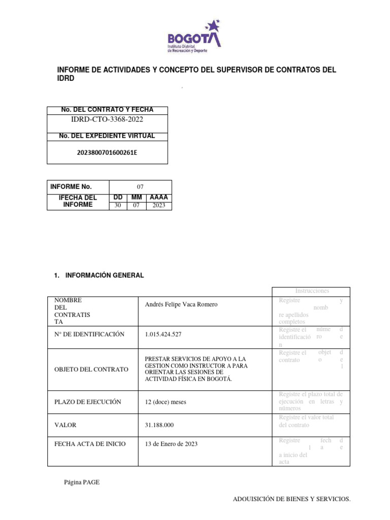 Informe de Actividades #7-Julio-idrd-ct0-3368-20222-Andres Felipe Vaca ...