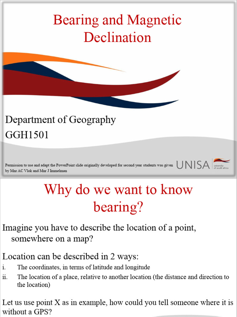 How To Calculate True Bearing and Magnetic Bearing | PDF | Compass ...