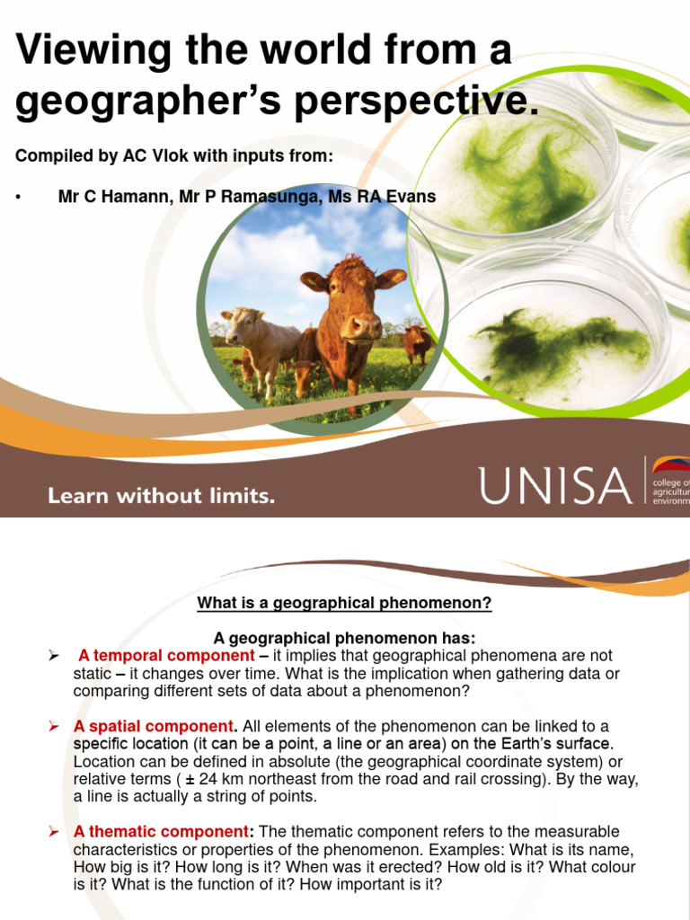 How To - View Our World From A Geographers Perspective - LU1 | PDF ...