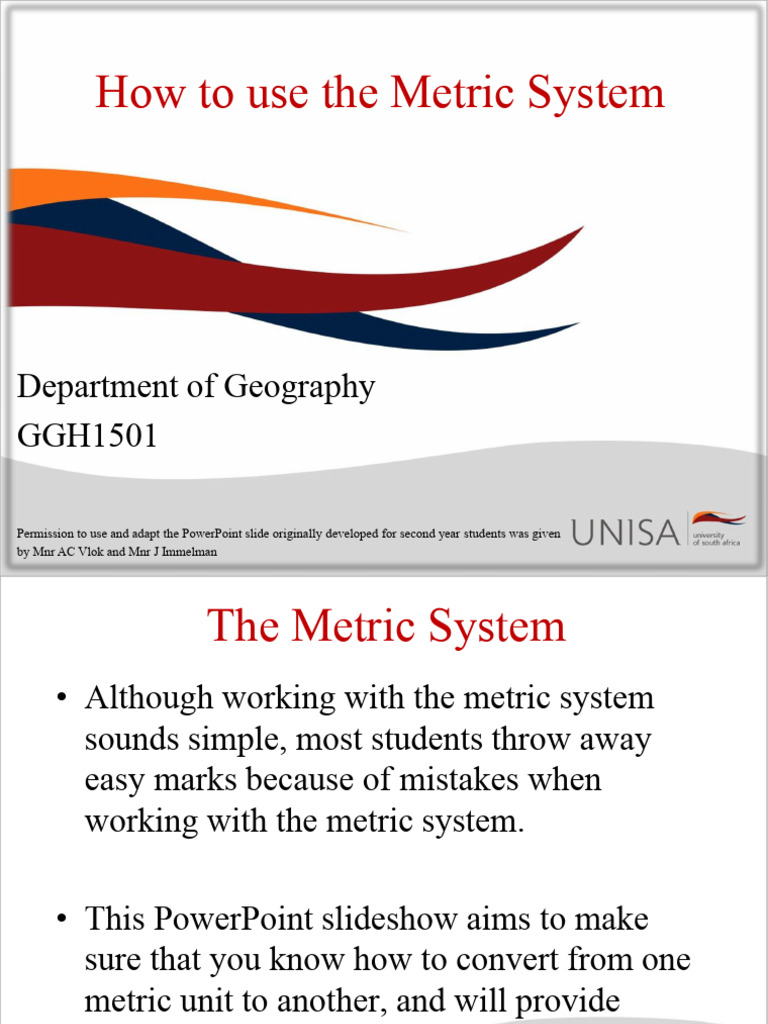 How To Use The Metric System | PDF | Litre | International System Of Units