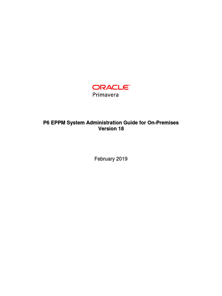 p6 Eppm System Admin | PDF | World Wide Web | Internet & Web