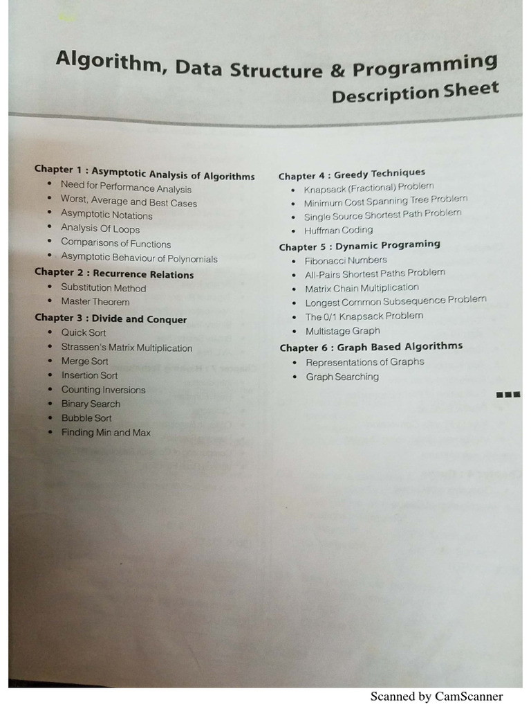 Algos Ds Programming Pdf