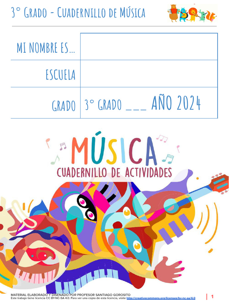 3° Grado Cuadernillo de Musica | PDF | Orquestas | Instrumentos de cuerda