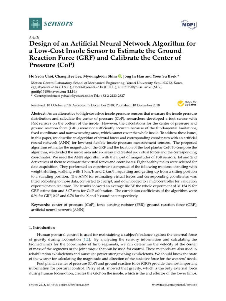 Design of An Artificial Neural Network Algorithm F | PDF | Force | Matrix (Mathematics)