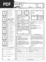 Nimble Character Sheet | PDF | Role Playing Games | Role Playing Video ...