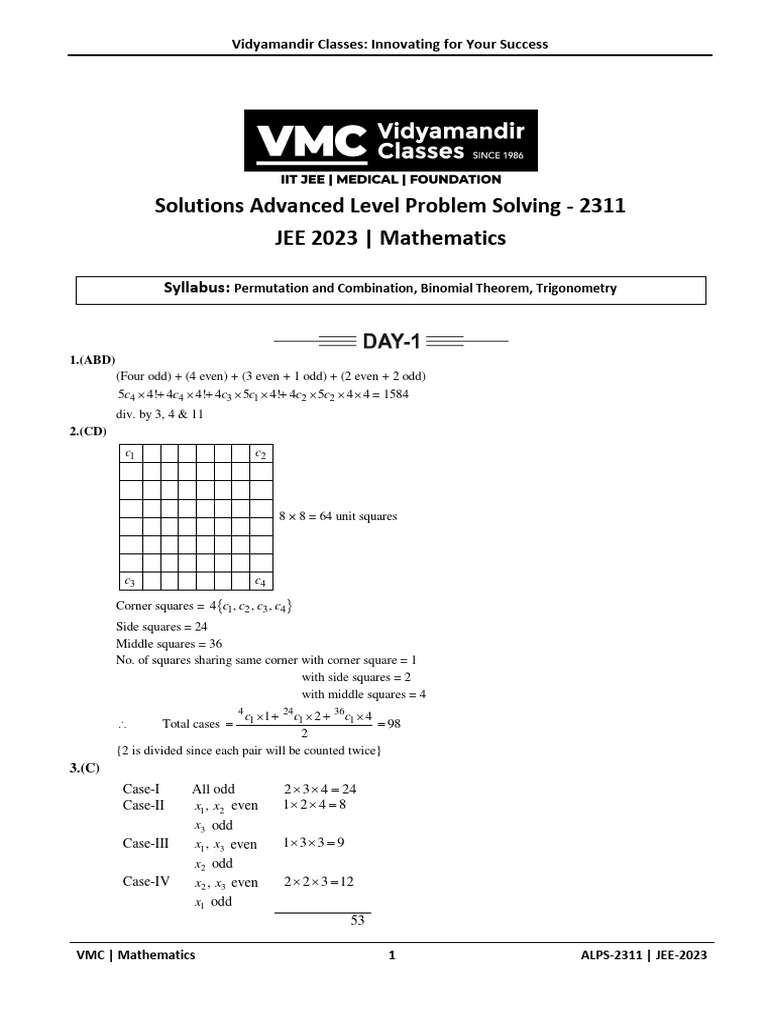 ALPS 2311 Maths Assignment Solution | PDF | Mathematical Concepts | Number Theory
