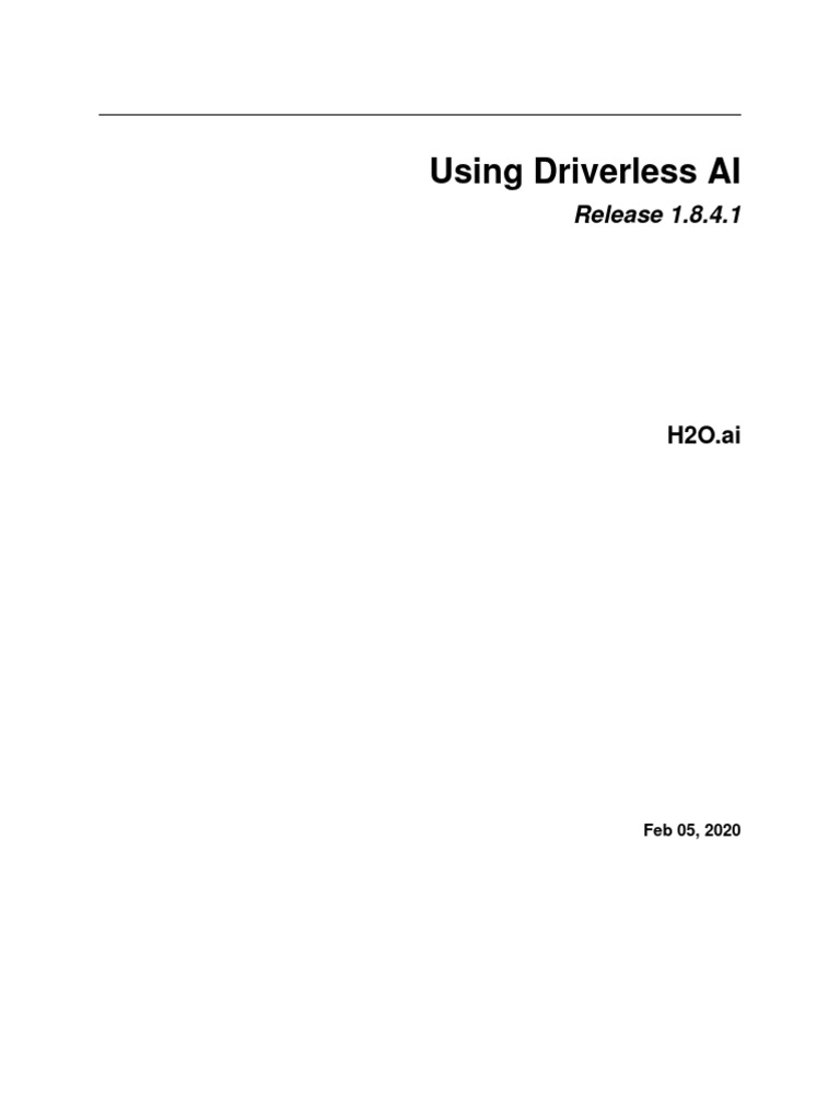Using Driverless AI | PDF | Time Series | Artificial Intelligence