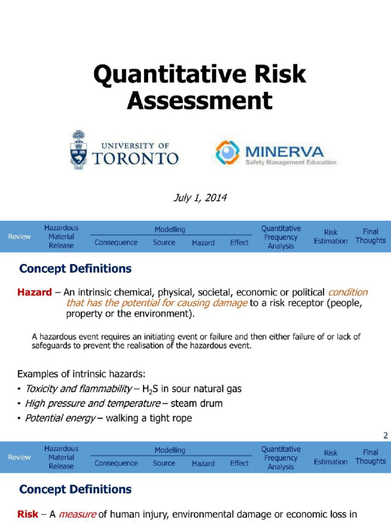 Quantitative Risk Assessment | PDF