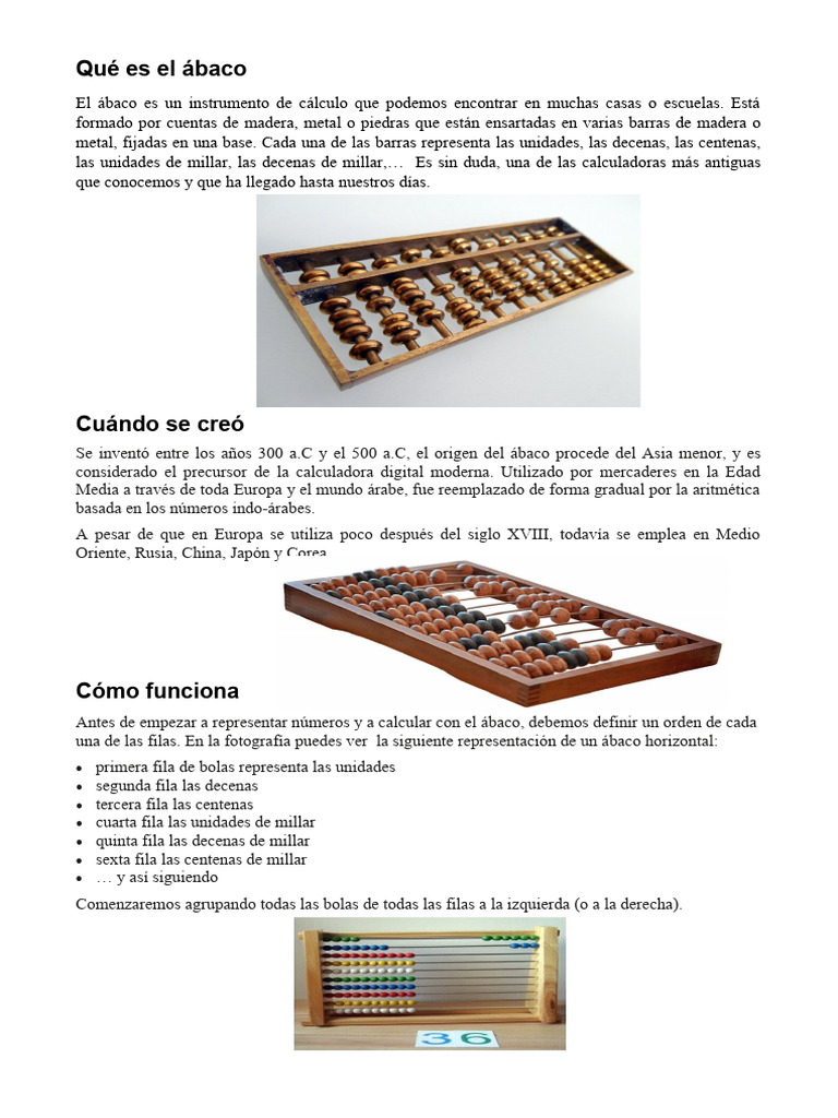 El Abaco | PDF | Matemáticas
