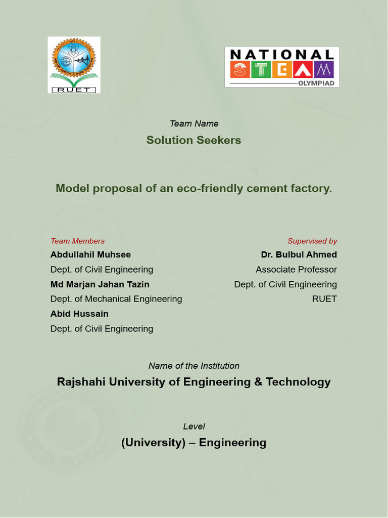 Steam Report | PDF | Cement | Greenhouse Gas