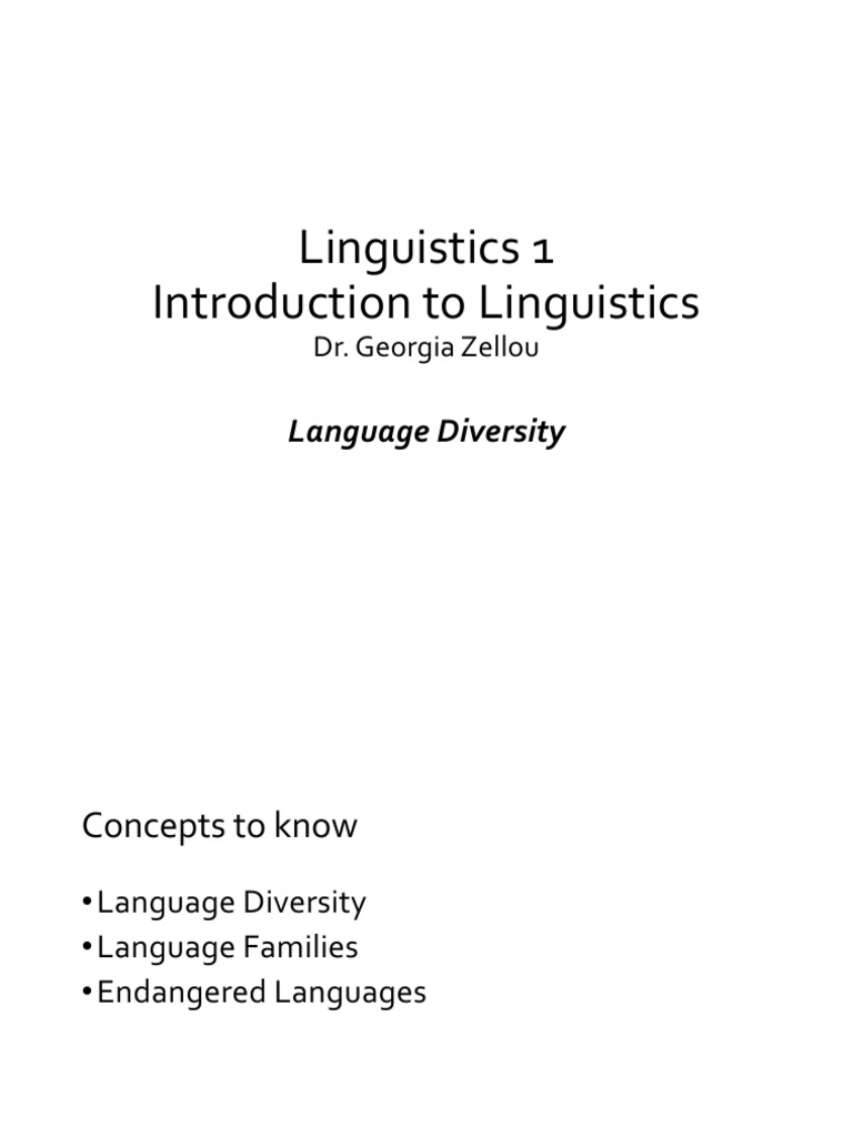 M1-P1-language-diversity | PDF | Languages | Foreign Language Studies M1-P1-language-diversity | PDF | Languages | Foreign Language Studies