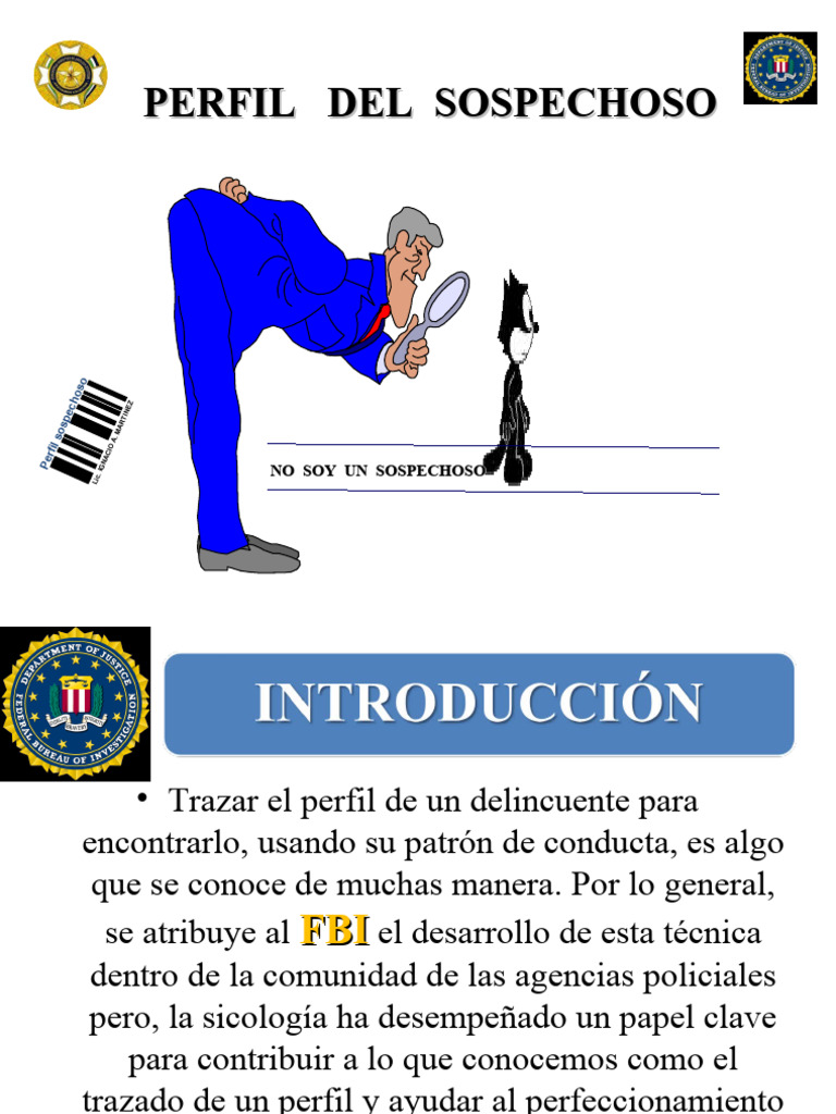El Perfil Del Sospechoso | PDF | Ciencias del comportamiento | Sicología