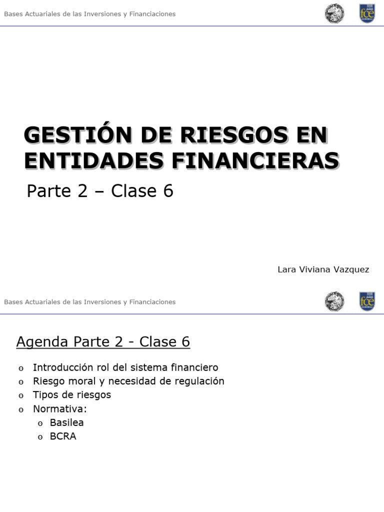 Gestión de Riesgos en Finanzas Actuariales | PDF | Basilea Iii | Basilea Ii