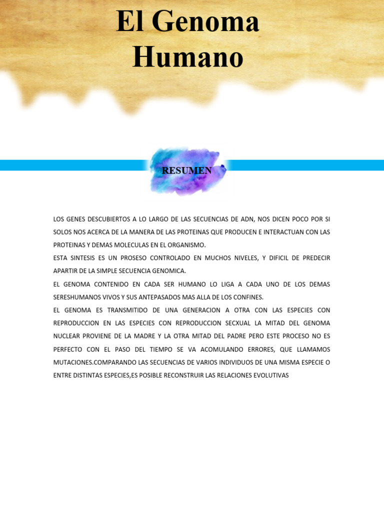 El Genoma Humano | PDF