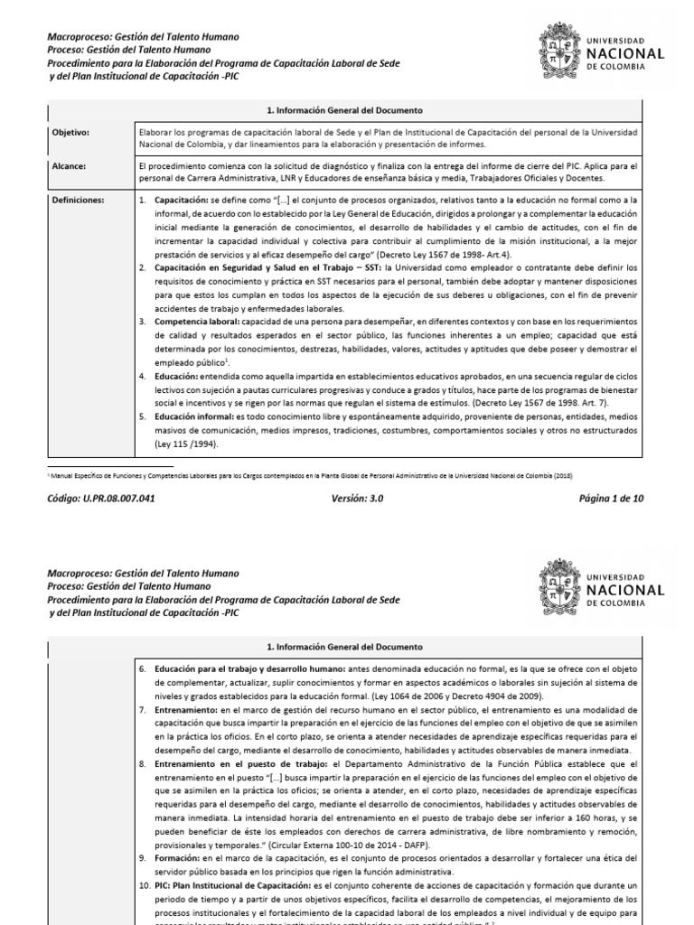 U.PR.08.007.041 Procedimiento para La Elaboración Del Programa de ... U.PR.08.007.041 Procedimiento para La Elaboración Del Programa de ...