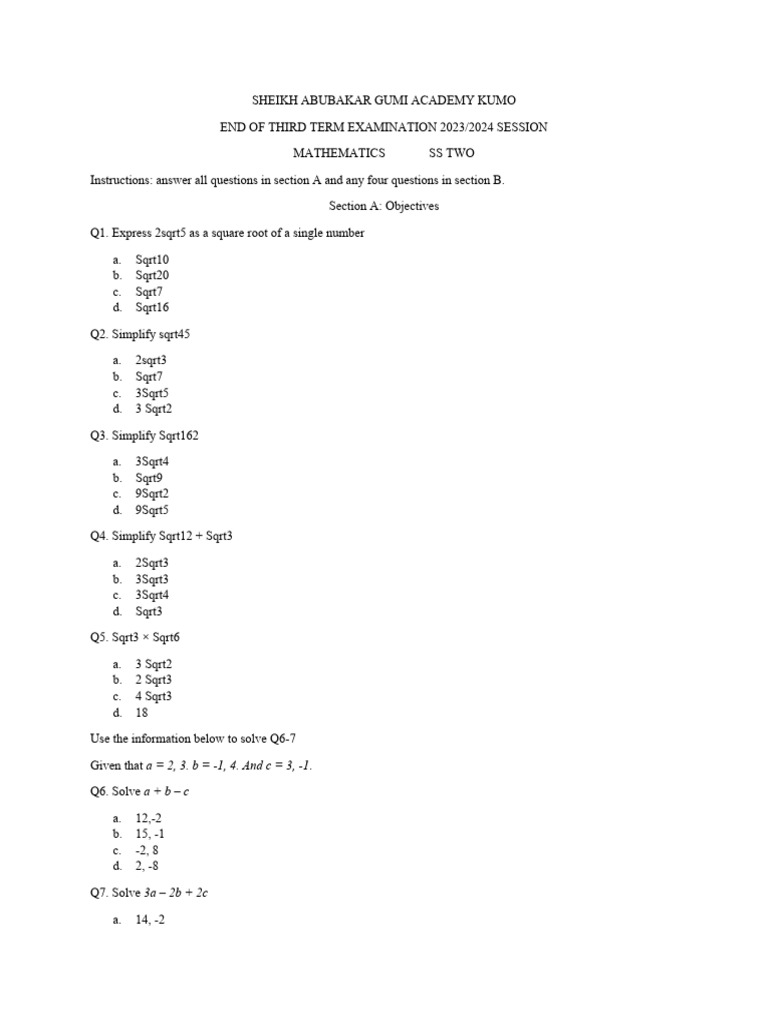 Maths Ss Two | PDF | Mathematical Logic | Logic