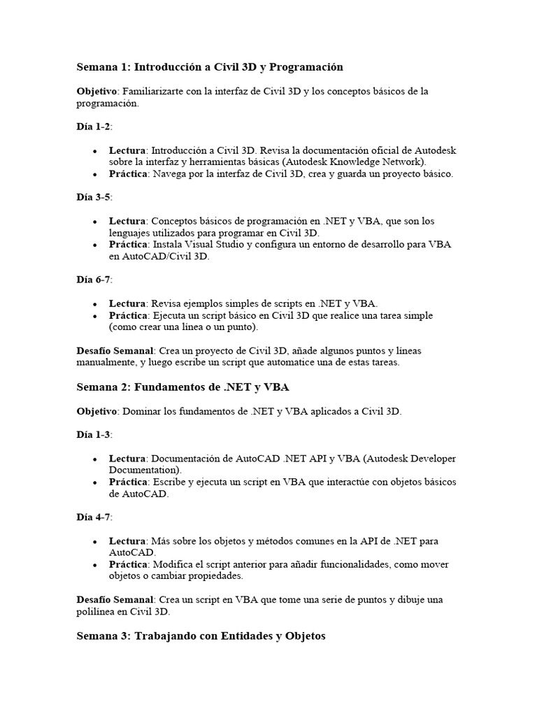 CIVIL 3D y DYNAMO | PDF | Lenguaje de escritura | Cad automático