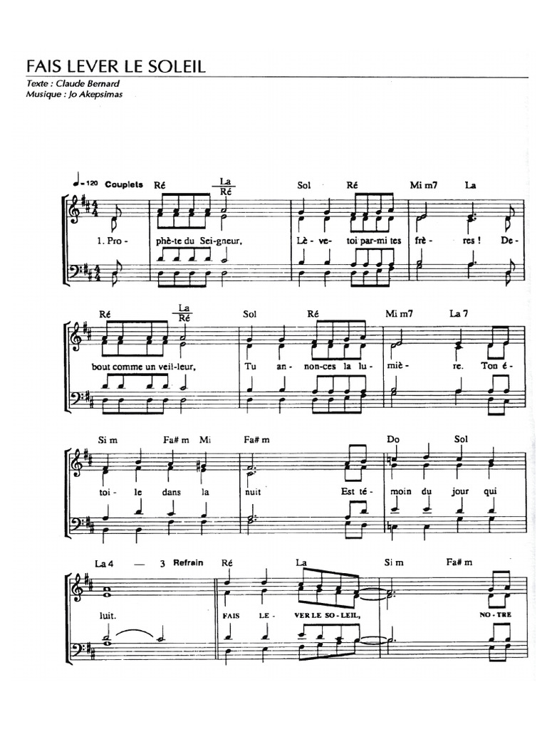Fais Lever Le Soleil | PDF