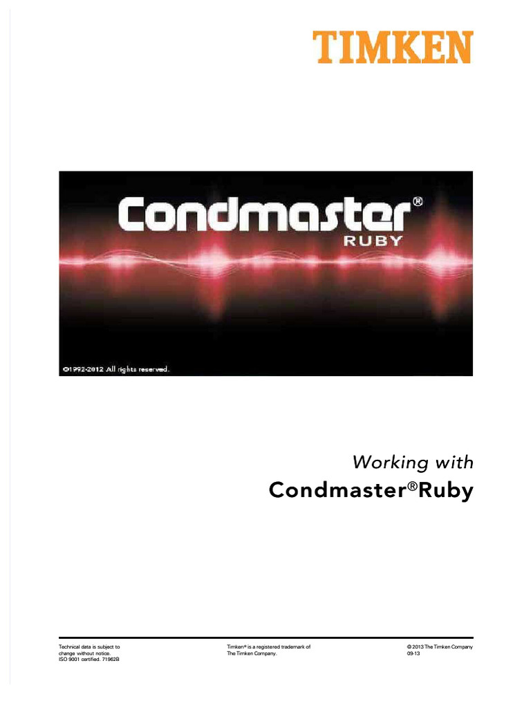 Condmaster Ruby 2012 User Guide | PDF | Pump