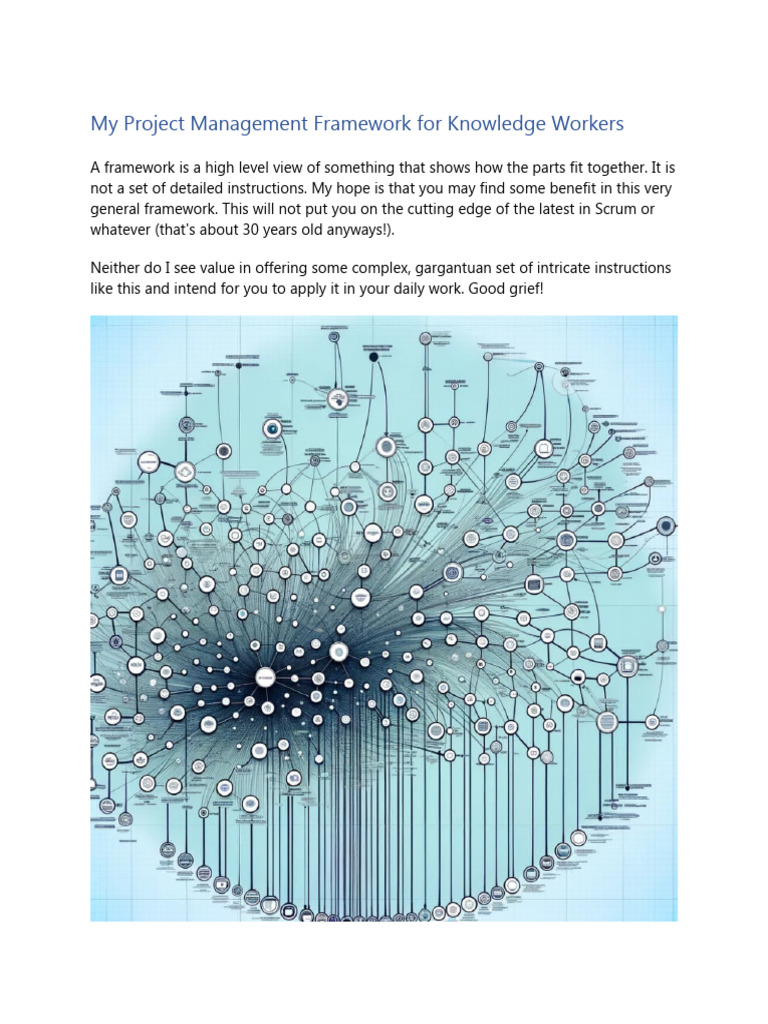 My Project Management Framework for Knowledge Workers | Download Free ...
