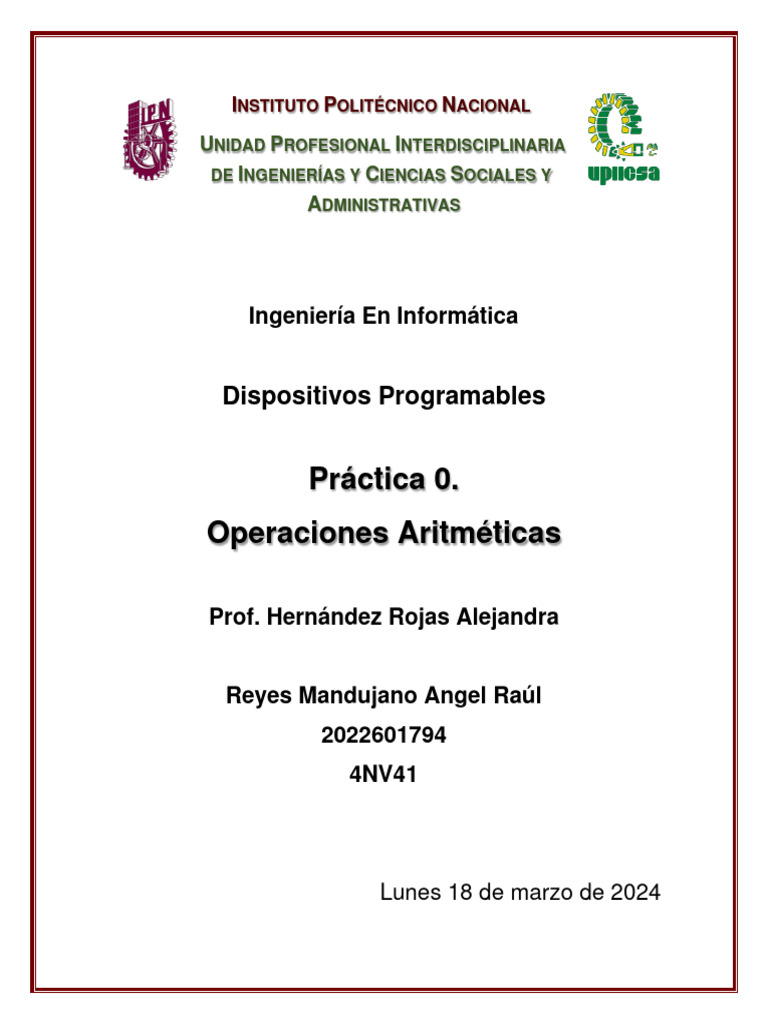 Operaciones Aritméticas en Los Registros Del Microcontrolador | PDF | Poco | Lenguaje ensamblador
