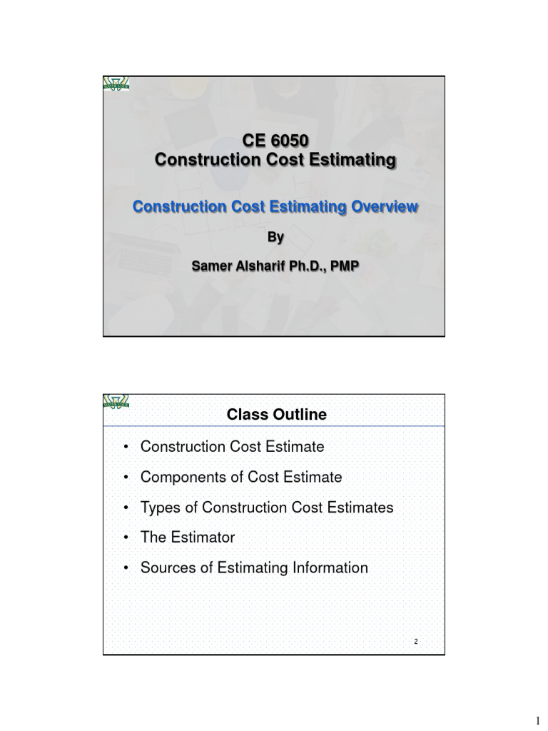 Construction Cost Estimating Guide | PDF