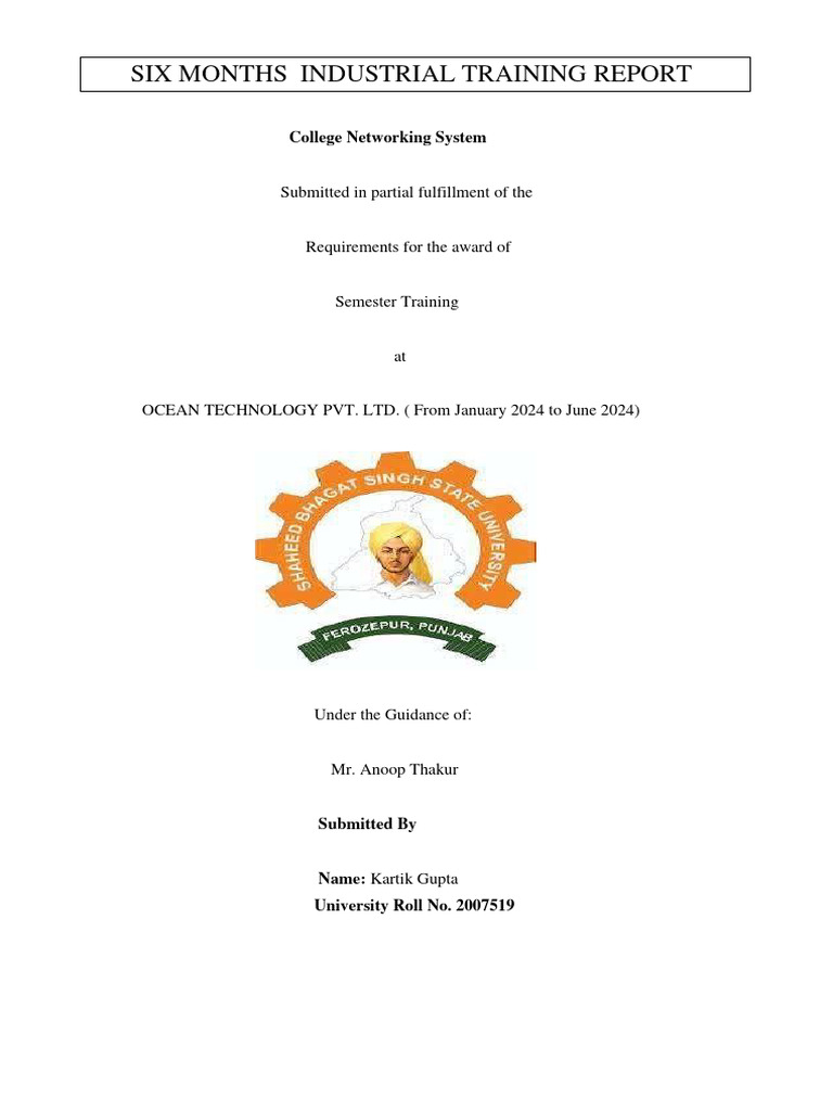 Report Kartik | PDF | Computer Network | Osi Model