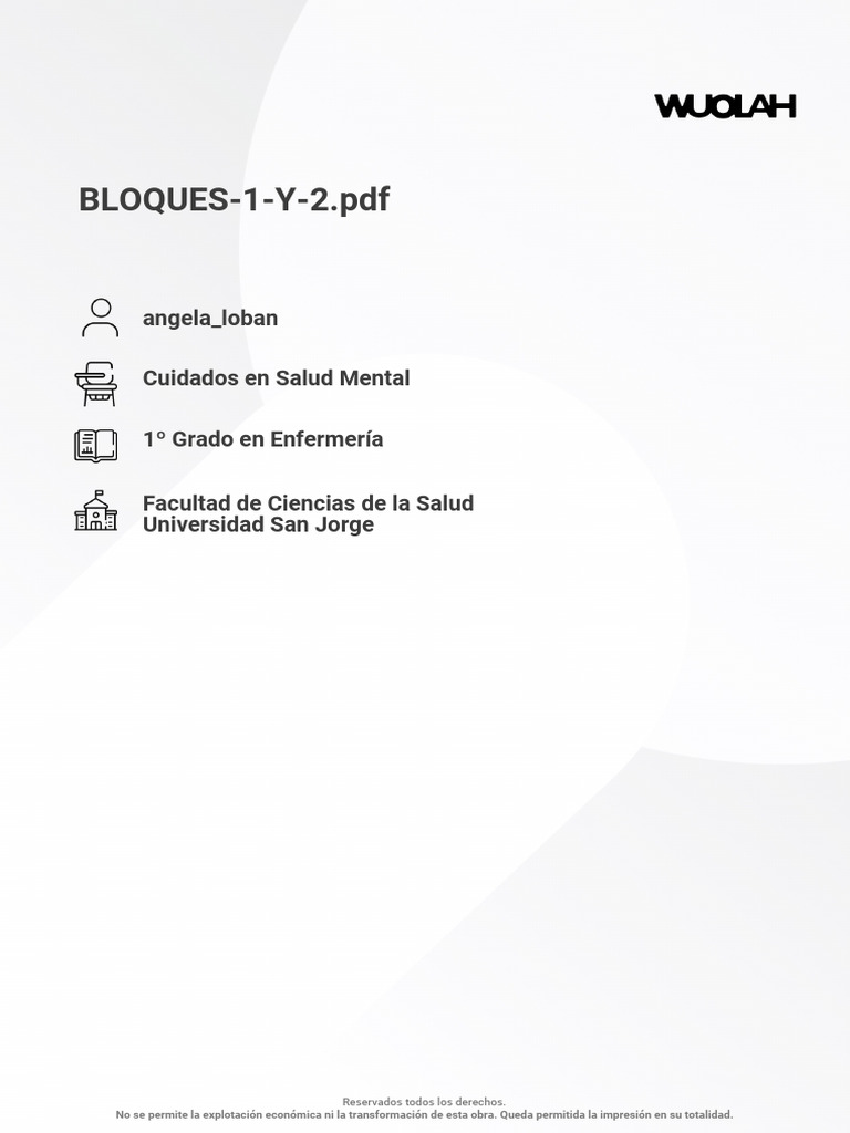 Wuolah Free BLOQUES 1 Y 2 | PDF | Historial médico | Hospital