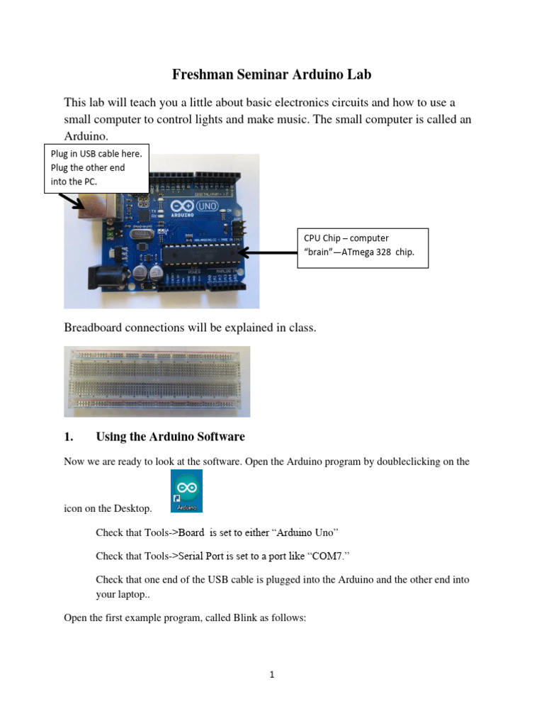 Arduino Lab - 2019 | PDF | Arduino | Light Emitting Diode Arduino Lab - 2019 | PDF | Arduino | Light Emitting Diode