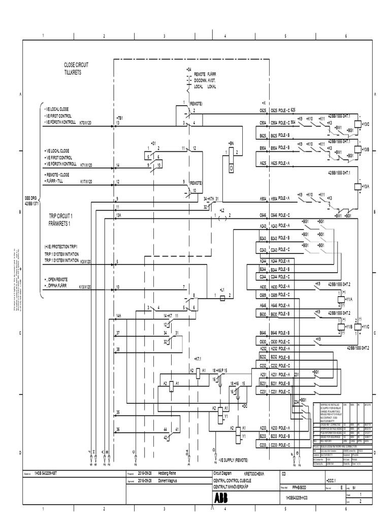 Bulls Lodge Substation Circuit Diagram | PDF