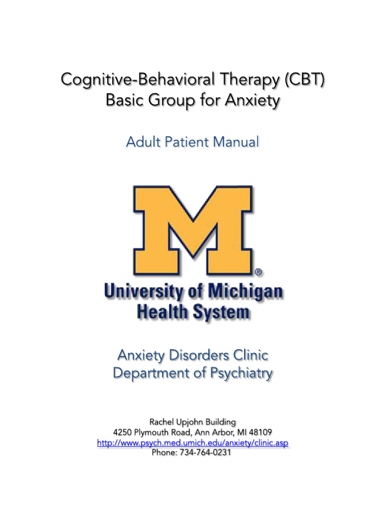 Anxiety Patient Manual Condensed | PDF | Anxiety | Panic Attack