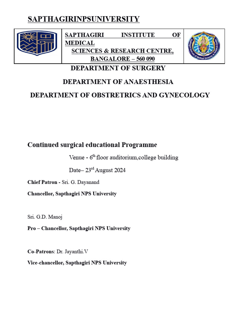 Brochure CPC Surgery | PDF | Health Care | Medicine