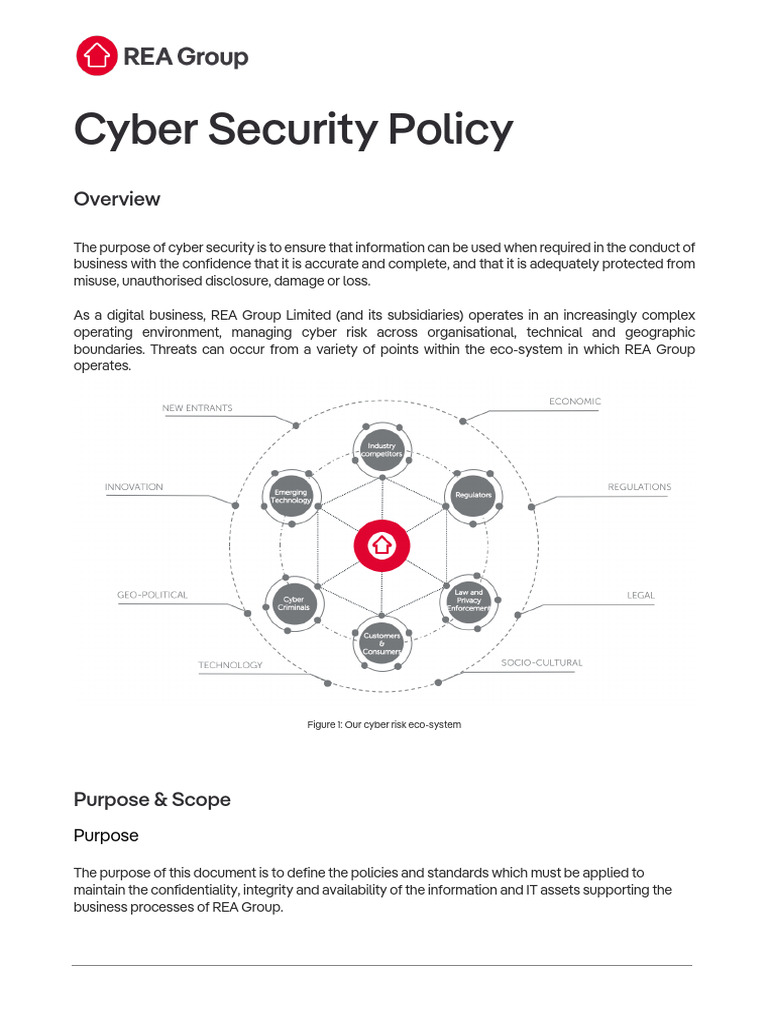 Cyber Security Policy V4 2 3 1 1 Pdf Computer Security Security