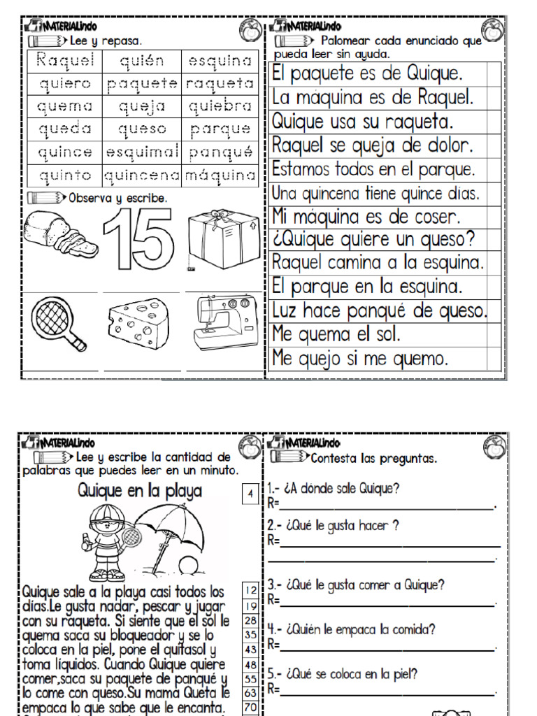 ANEXO FONEMA QUE-QUI | PDF