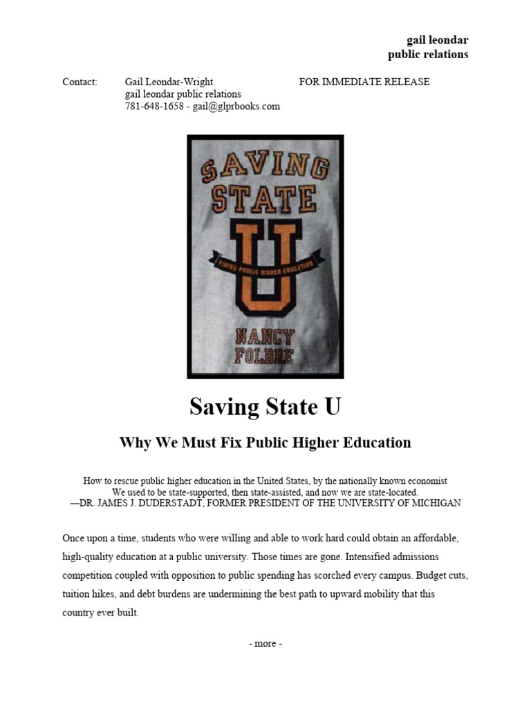 Saving State U | PDF | Economies
