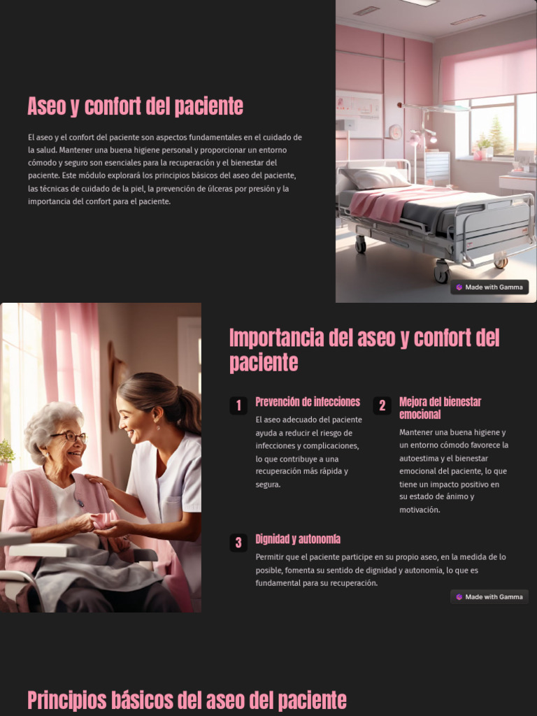 Aseo y Confort Del Paciente | PDF | Higiene | Enfermería