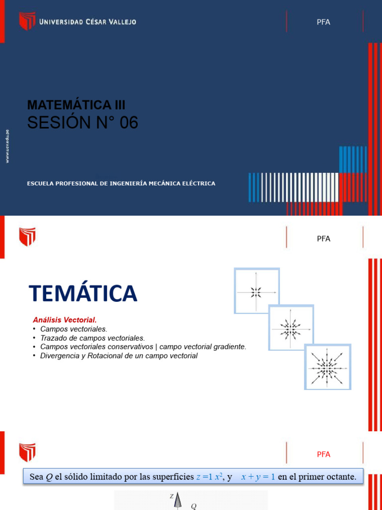 Sesión 06 - Analisis Vectorial - Matematica III - PFA - Ingeniería ...