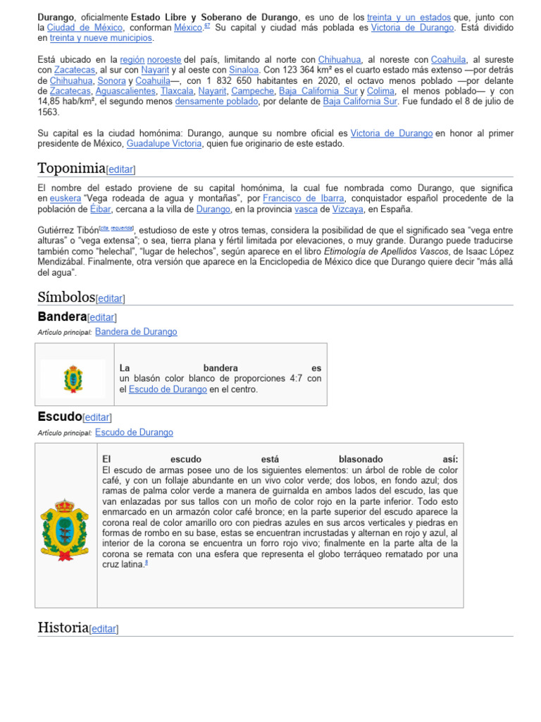 Durango | PDF | Gobierno